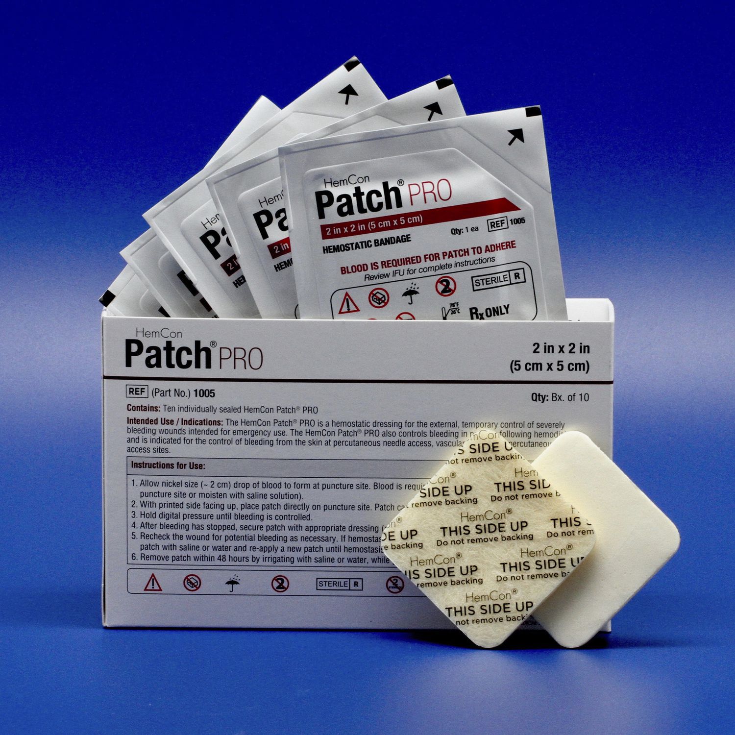 Pansement - HemCon Patch® PRO - Tricol Biomedical - antimicrobien ...