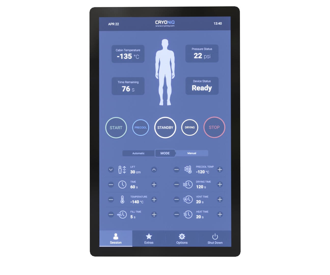 Cabine de cryothérapie - CRYO XC™ - CRYONiQ