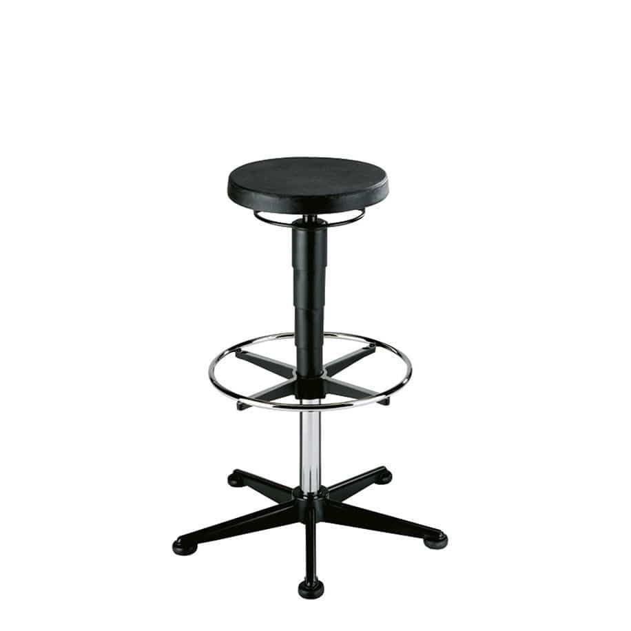 Tabouret de laboratoire - 9469 - Bimos - à hauteur variable / noir / marron
