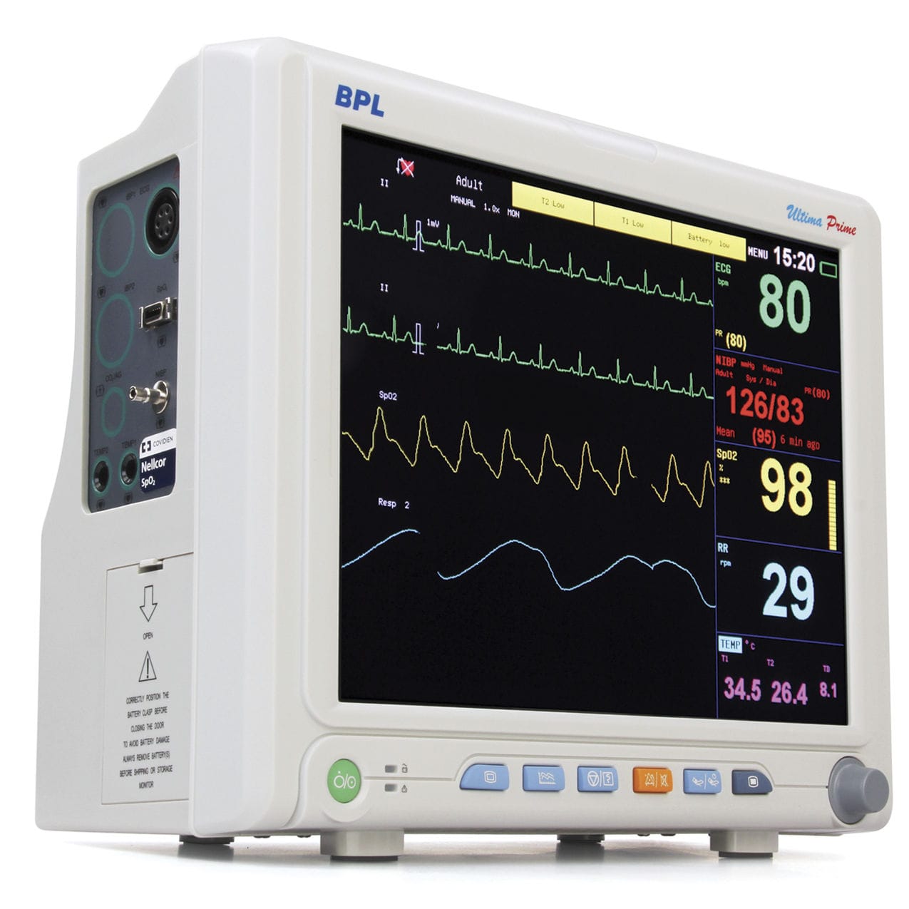 Moniteur patient ECG - ULTIMA PRIME - BPL Medical Technologies - RESP ...