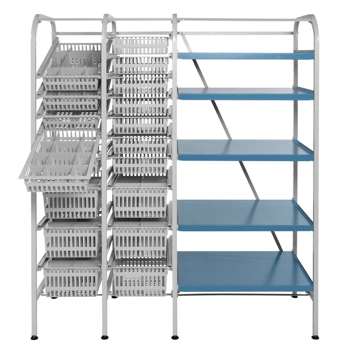Rayonnage modulaire - AIR'STOCK - WEPPES Solutions - pour panier / à ...