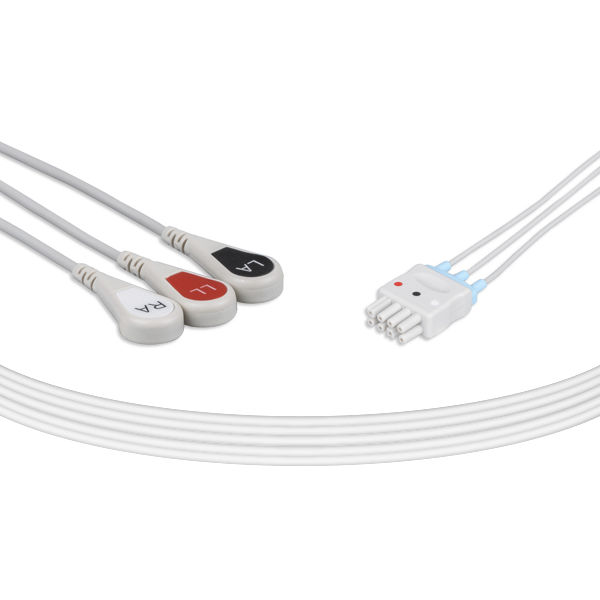 Câble ECG médical - NKB3-90S - Unimed Medical Supplies - 3 fils / pour ...