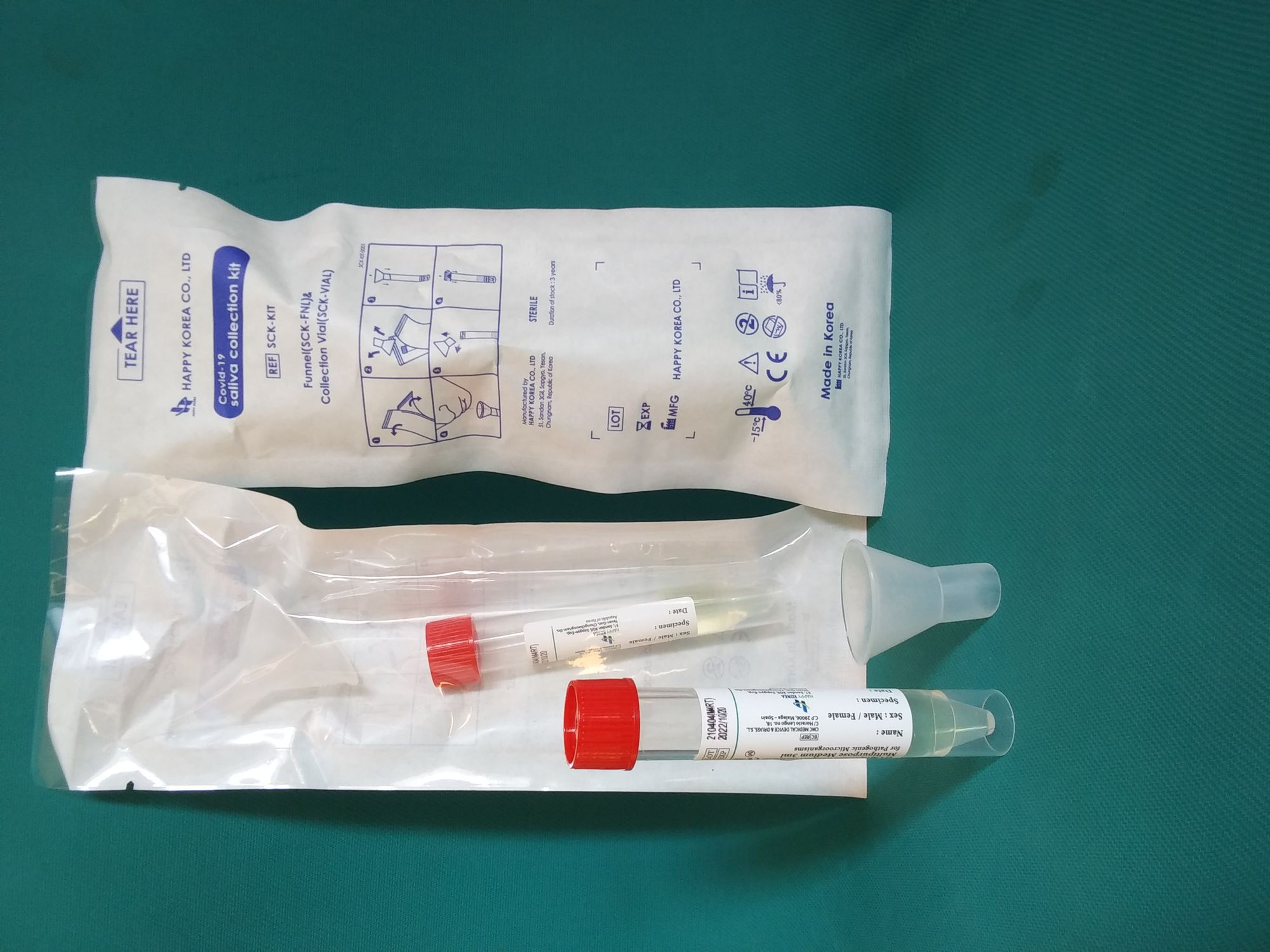 Kit de prélèvement de salive - SCK-M4RT - Biz Distribution