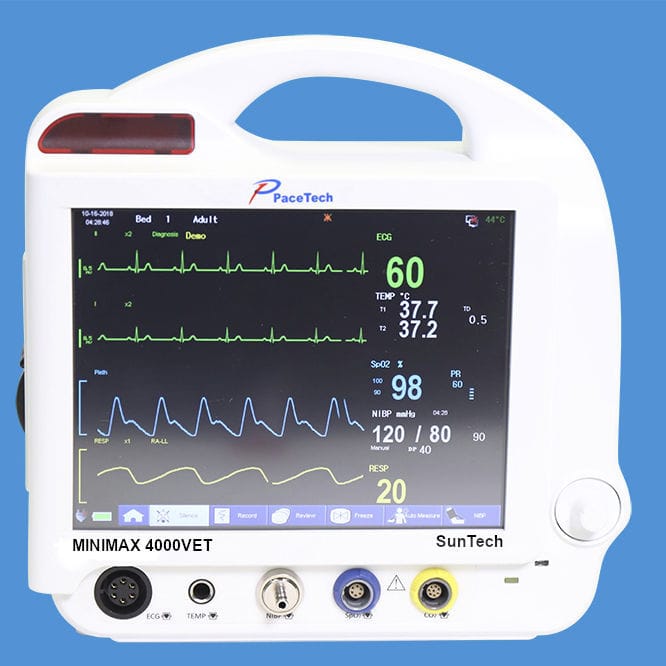 Moniteur patient portable - MINIMAX 4000VET - Pace tech Medical - ECG ...