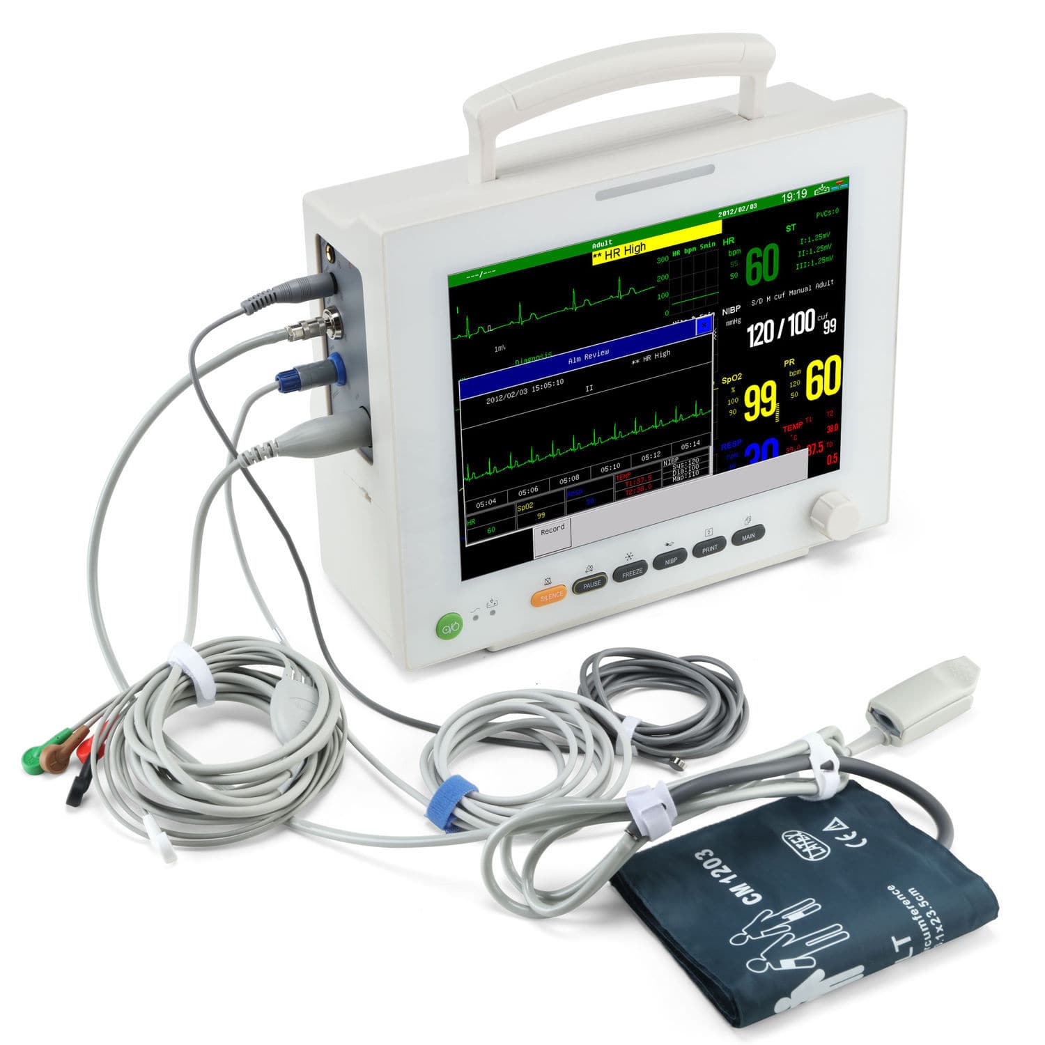 Moniteur multiparamétrique portable - SNP9000JA - Fatali Medical - ECG ...
