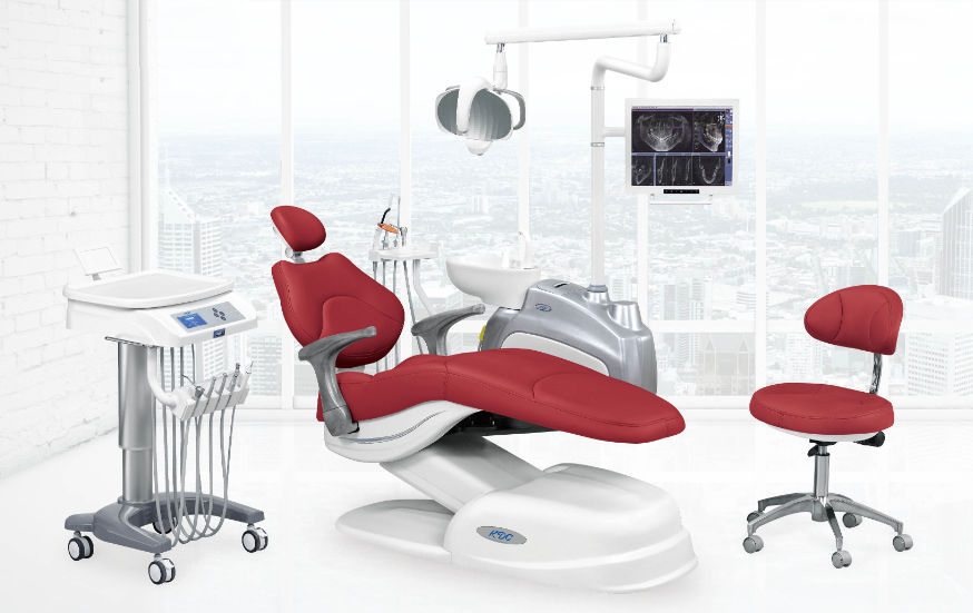 Unité dentaire avec fauteuil électrique - K-808 Q7 Ceramic trolley - Foshan Kexiang Medical ...