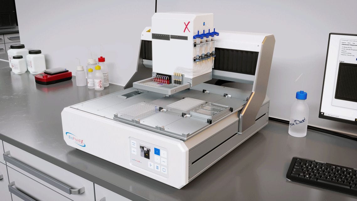 Station de travail de laboratoire automatique - BioSpot® DX ...