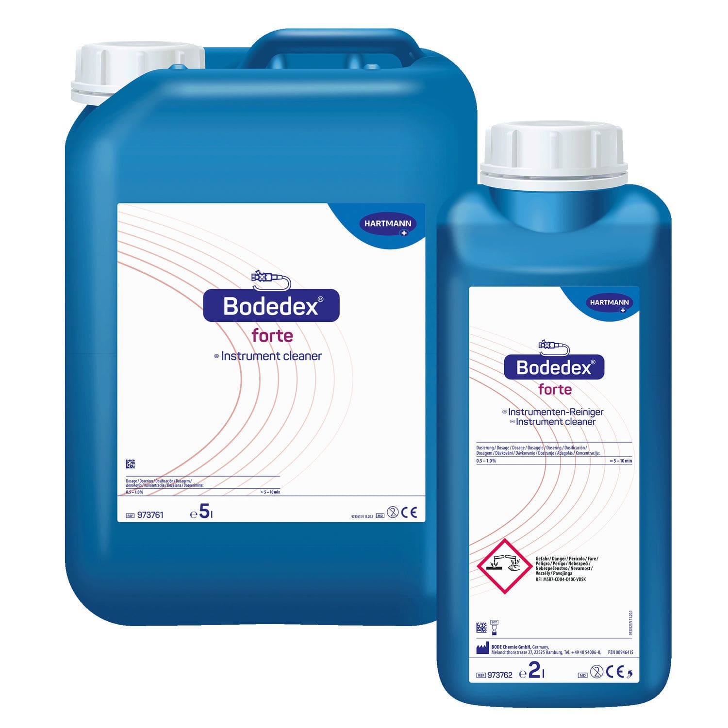 Détergent liquide - Bodedex® forte - BODE Chemie - 5000 mL / 2000 mL / pour instruments médicaux