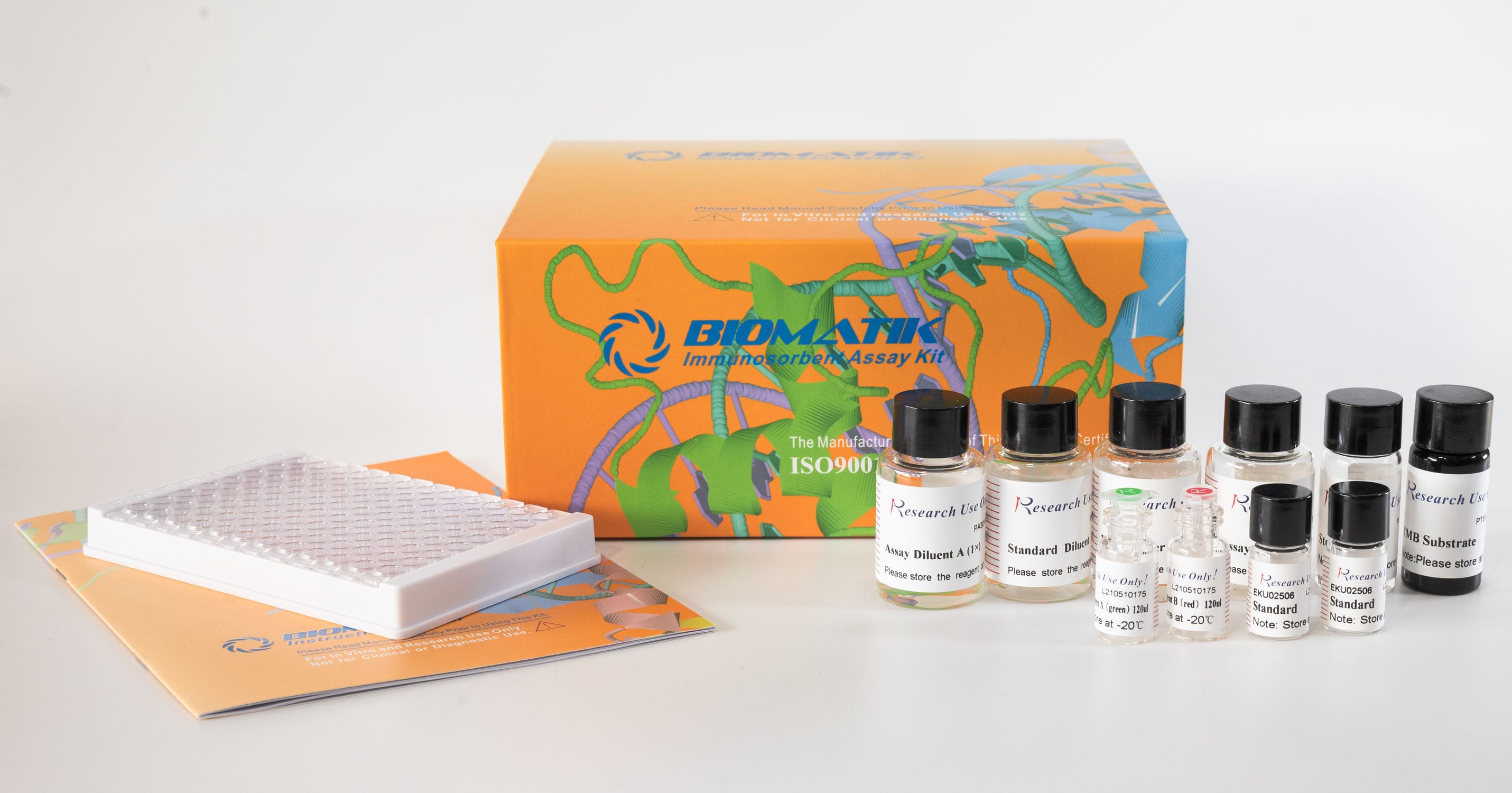 Kit de réactifs en solution - EKU02002-96T - Biomatik - pour la ...