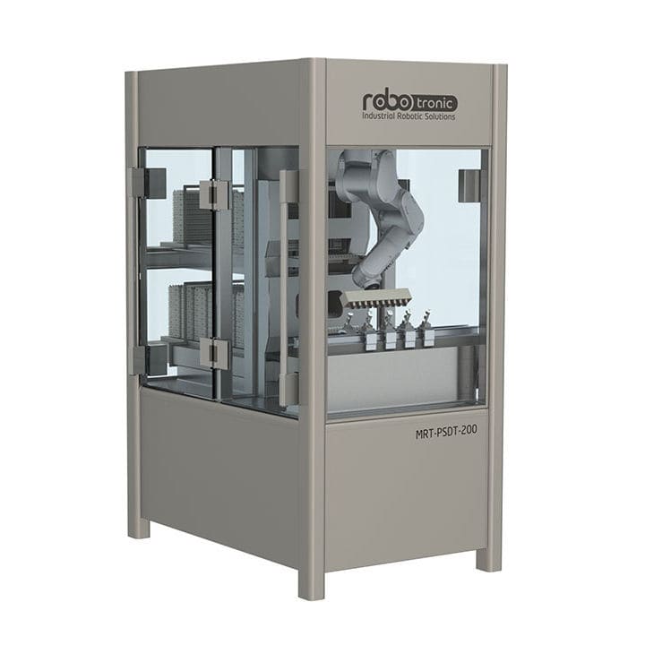 Système d'emballage pour l'industrie pharmaceutique - MRT-PSDT-200 - Robotronic AG - automatisé ...