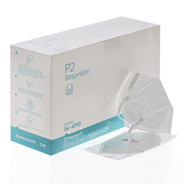 Masque respiratoire P2 - 54-409D - Sky Ocean Earth Medical - sans latex ...