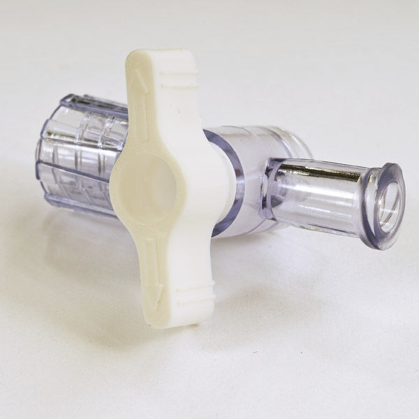 Connecteur de perfusion avec robinet - 17-300 - CardioMed Supplies - droit