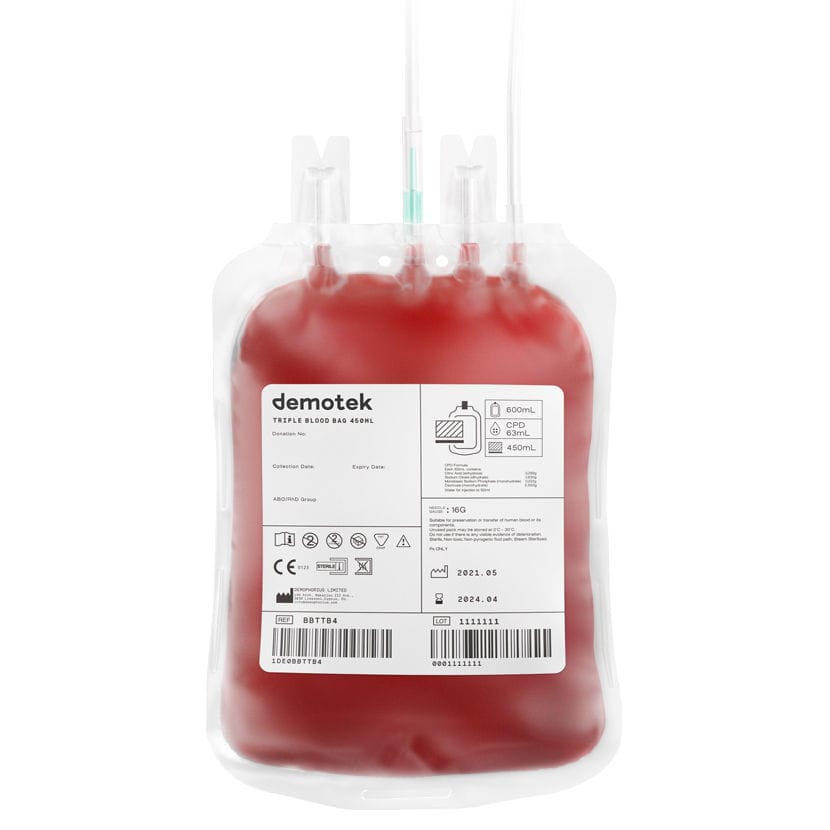 Poche de sang triple - BBT - Demophorius Healthcare - CPDA-1 / CPD/SAG-M