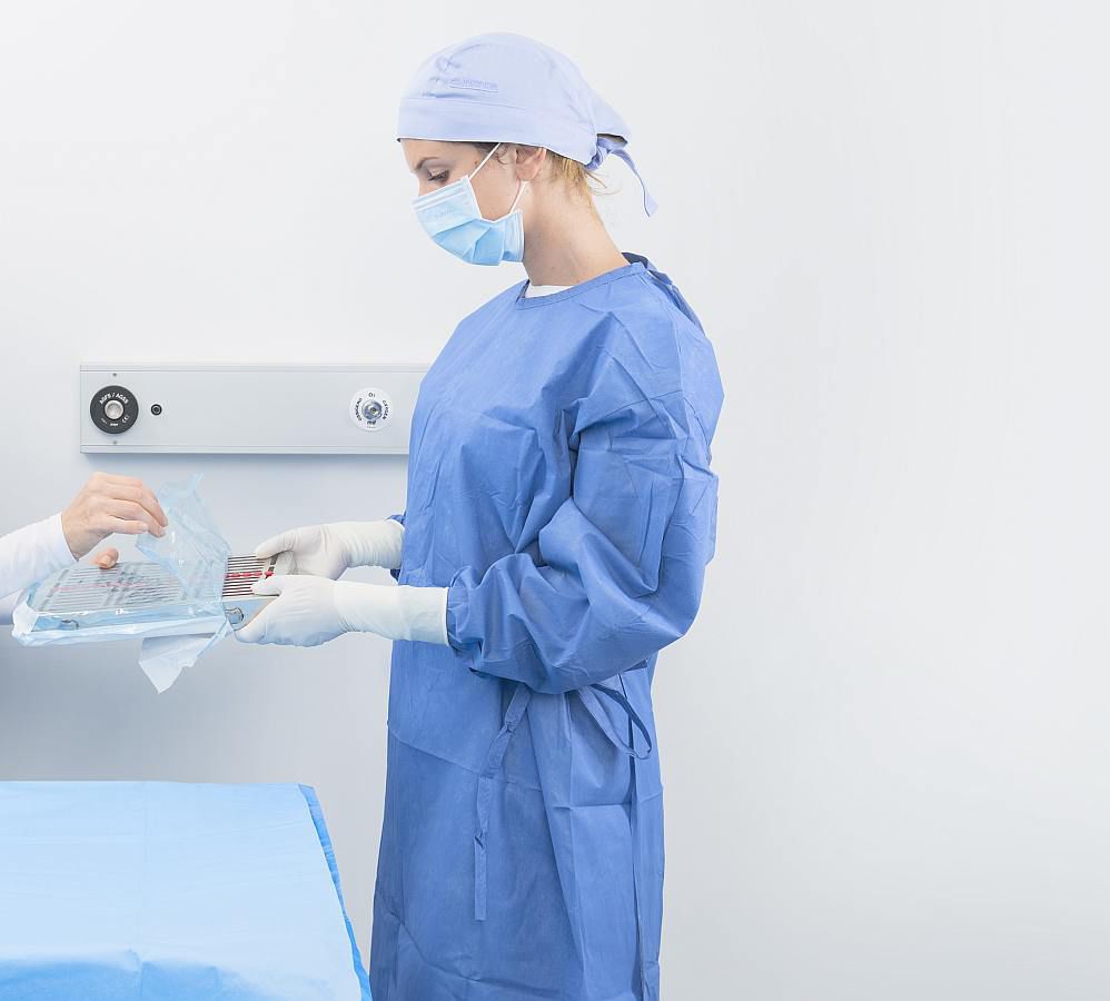 Blouse chirurgicale - SMS - EURONDA - unisexe / respirant / à usage unique