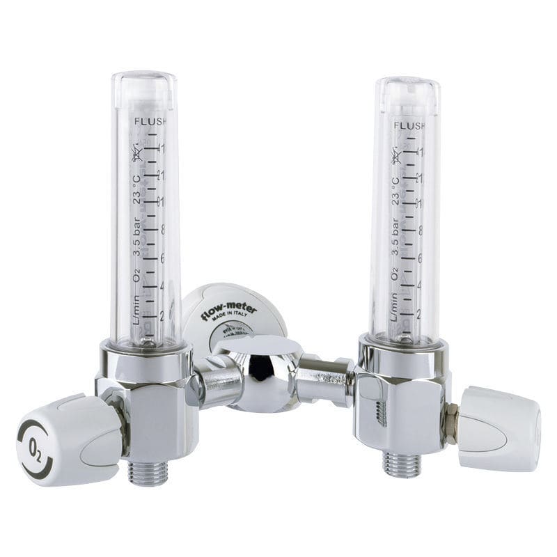 Débitmètre à flotteur - Rs twin - Flow-Meter - double / d'oxygène / d'air