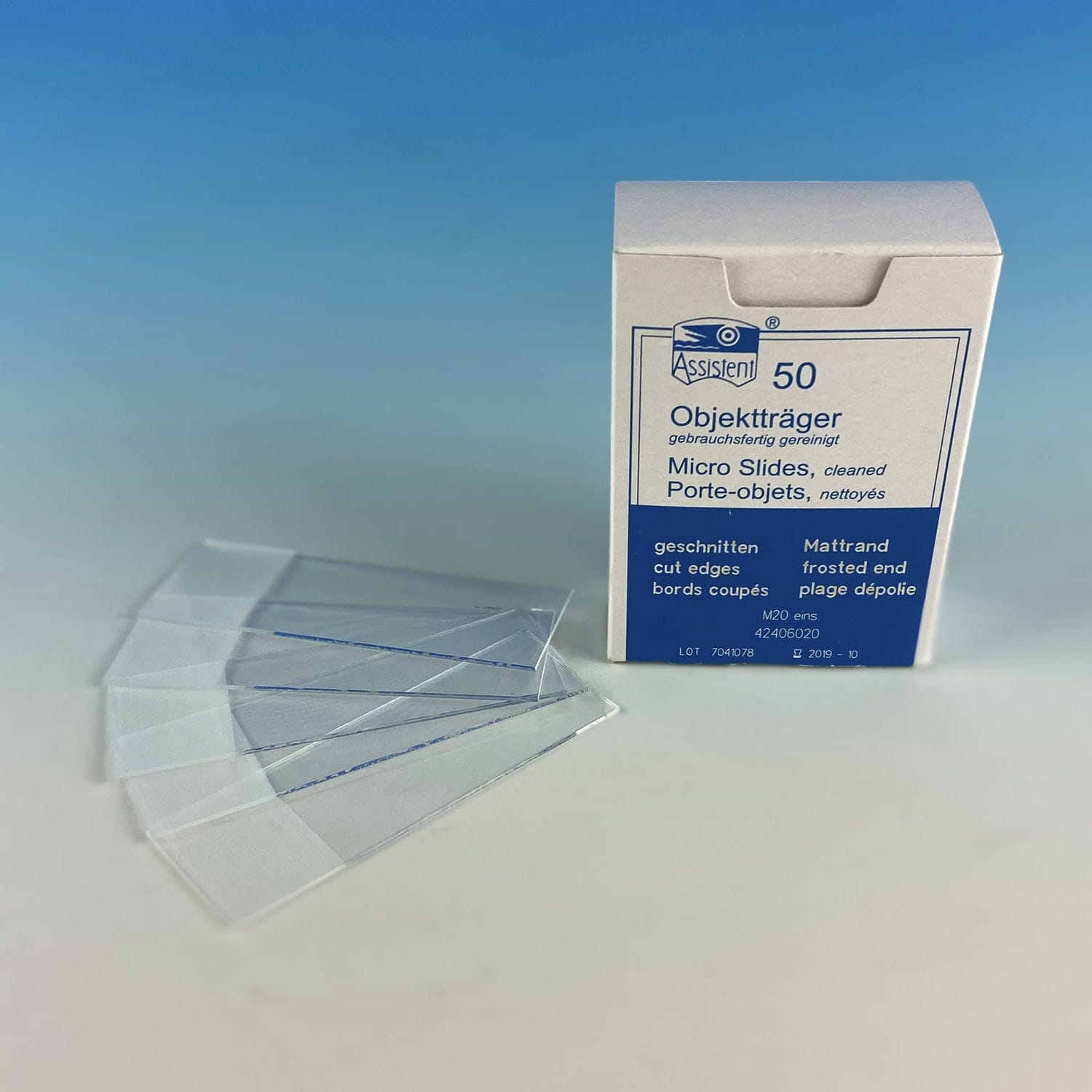 Lame de microscope - 42406 series - Glaswarenfabrik Karl Hecht