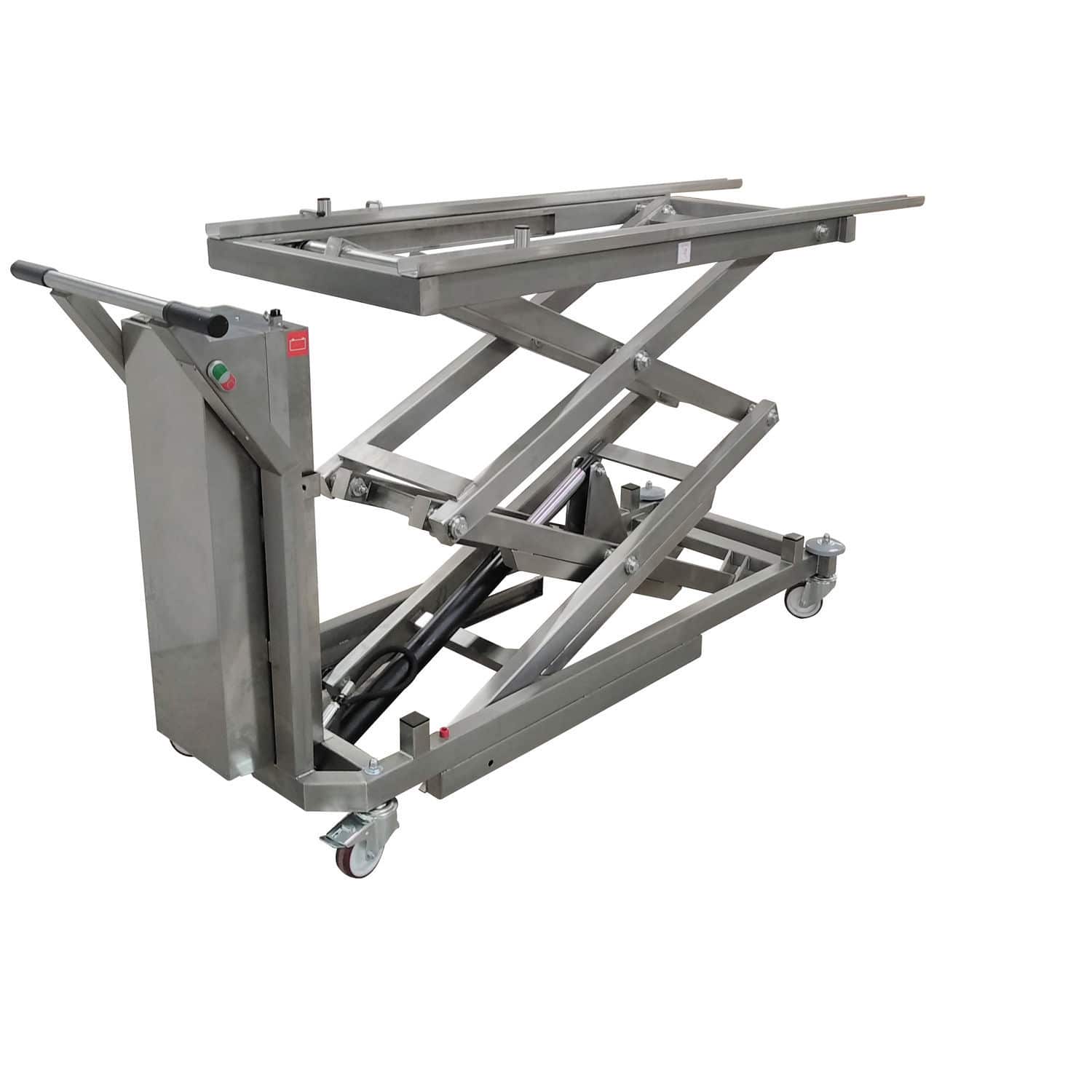 Chariot mortuaire élévateur - FP000053 - HYGECO - électrique / en acier ...