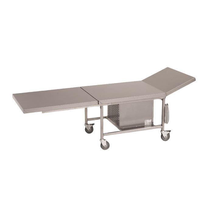 Table sur roulettes - FP000044 - HYGECO - pliante / en acier inoxydable