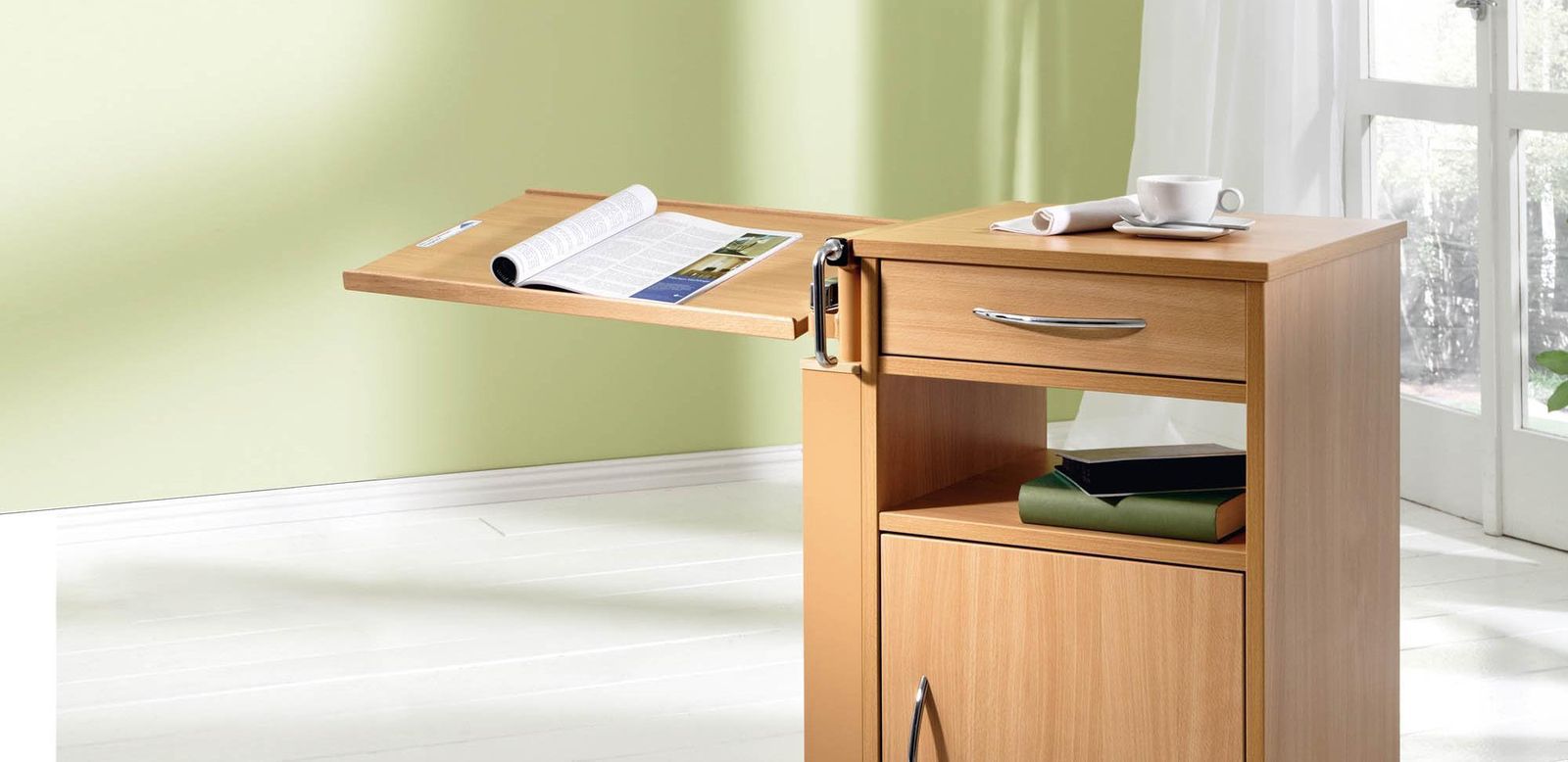 Table de chevet sur roulettes - Conturo - Stiegelmeyer GmbH & Co. KG ...