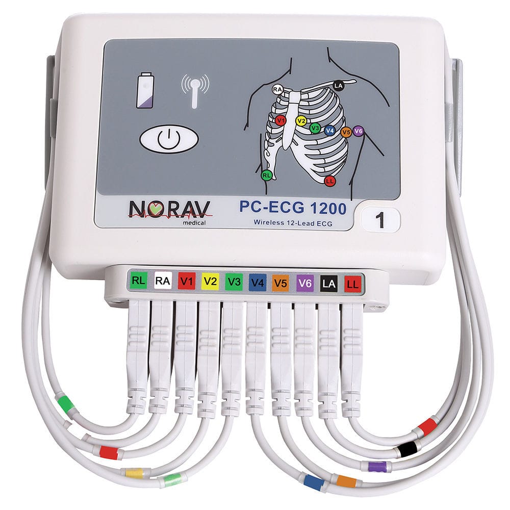 Électrocardiographe de test d'effort - 1200W - NORAV Medical - 12 ...