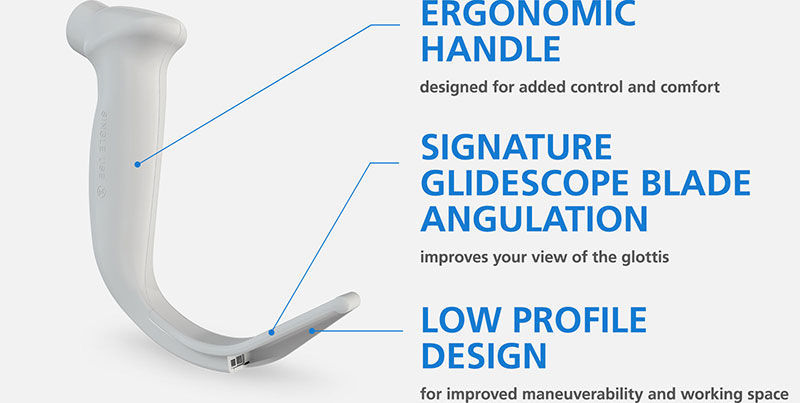 Laryngoscope vidéo - GlideScope® Titanium - Verathon Medical Europe - à usage unique / avec lame