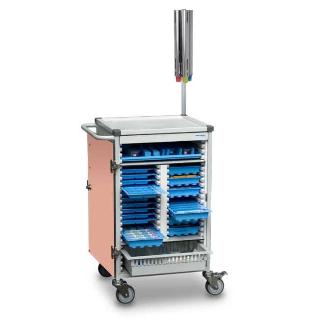 Chariot pour médicament - B10.001 - Wiegand AG - de distribution de médicaments / de stockage ...