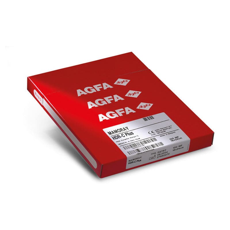 Film radiographique pour mammographie - HDR-C Plus - AGFA - 9 x 12 / 9 x 7