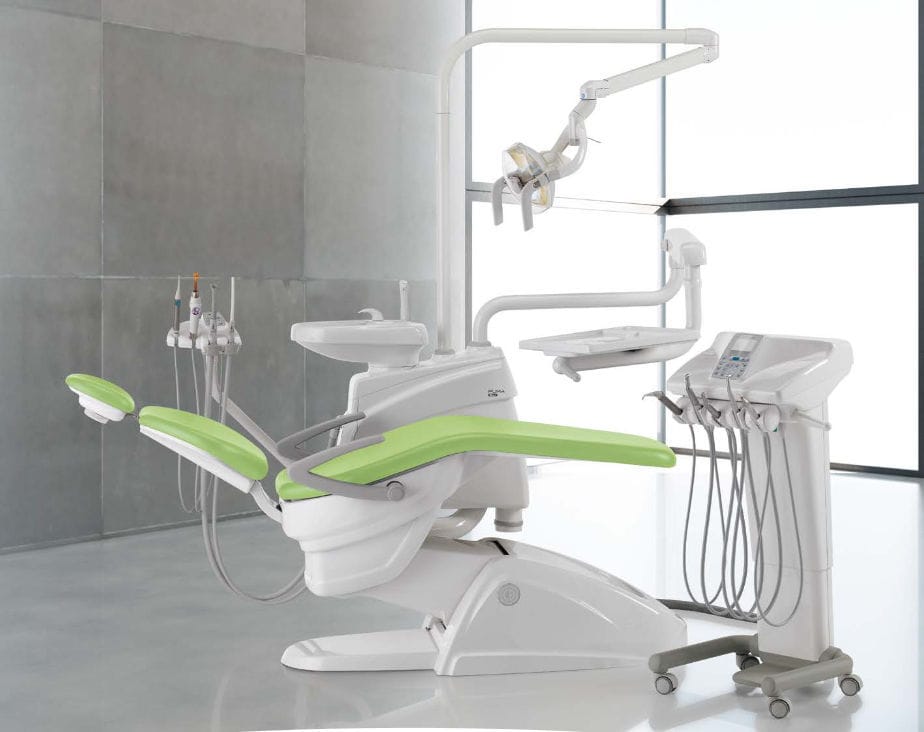 Unité dentaire avec éclairage - Puma ELI Cart - Castellini - compacte