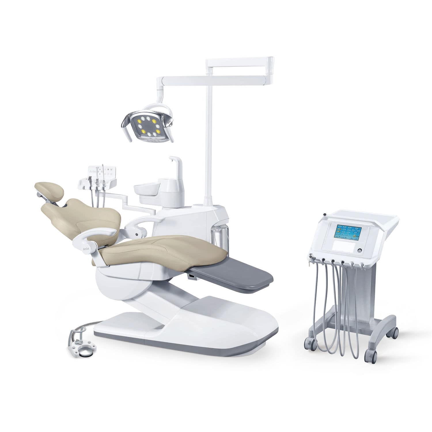 Unité de soin dentaire avec fauteuil - AL-388SB - Foshan Anle Medical Apparatus - avec têtière ...
