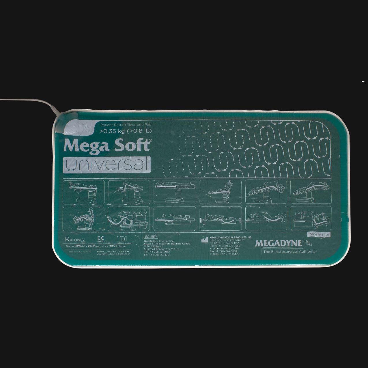 Électrode électrochirurgicale - MEGADYNE™ MEGA SOFT™ - Ethicon - pad ...