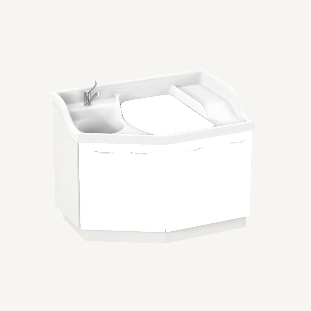 Meuble de change avec évier - MICROCRÈCHE - Loxos - avec bannettes