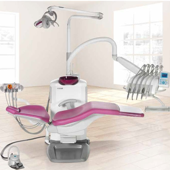 Unité de soin dentaire avec fauteuil - CORAL - Fedesa - avec porte-instrument / avec éclairage