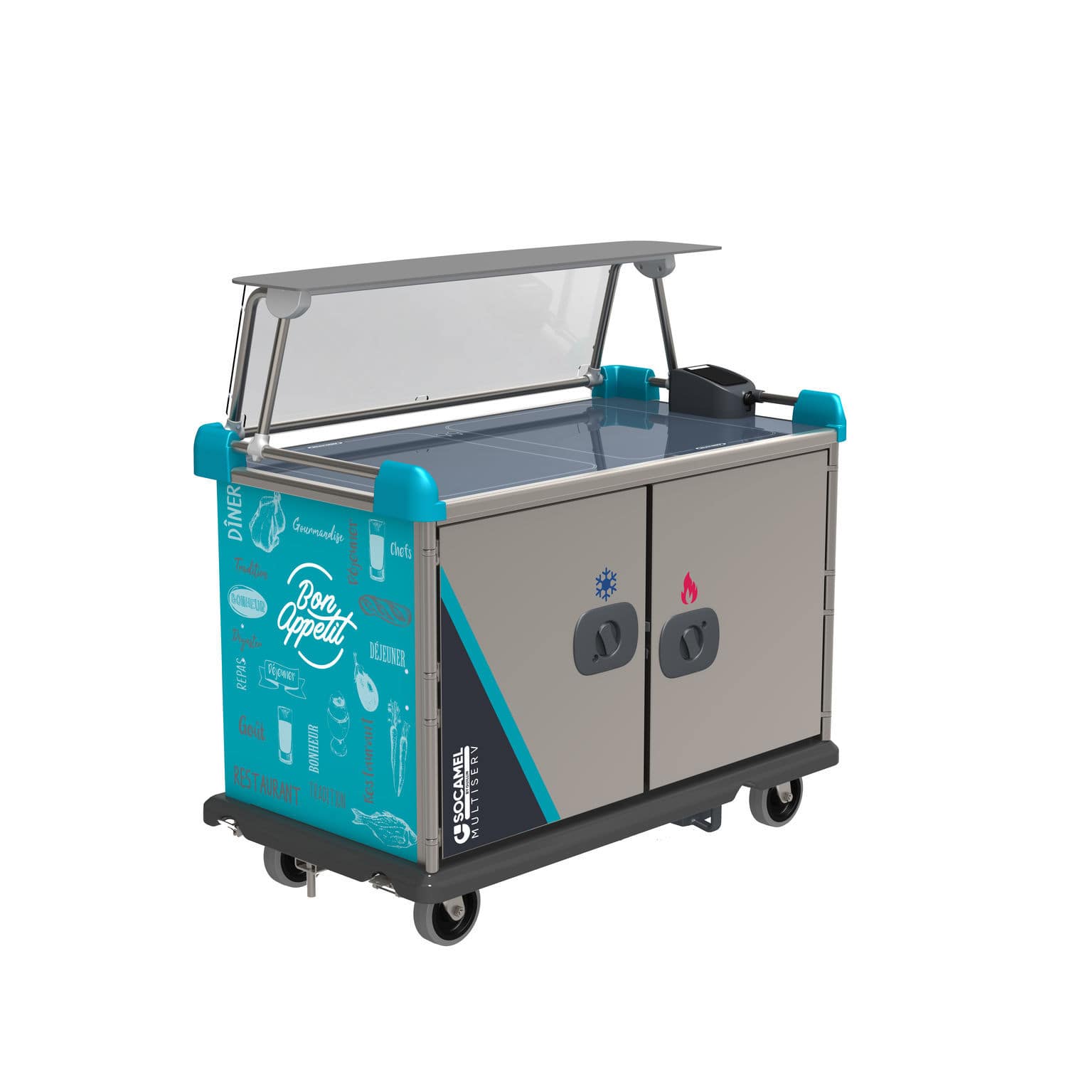 Chariot médical - MULTISERV - Socamel Technologies - à usage général ...