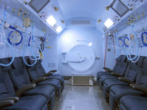 Chambre d'oxygénothérapie hyperbare - HMS 4000 - Hyperbaric Modular ...
