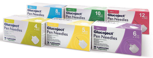 Aiguille d'injection d'insuline - Glucoject® - Menarini Diagnostics - stylo