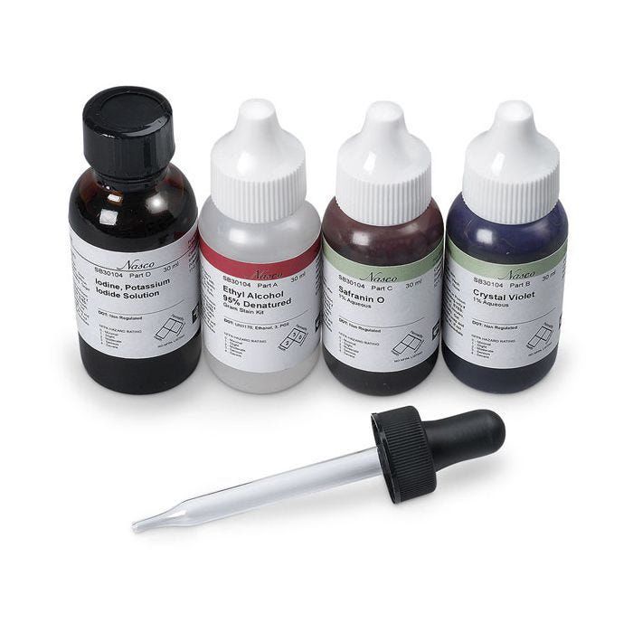 Kit de réactifs en solution - SB30104 - Nasco - colorant / d'enseignement