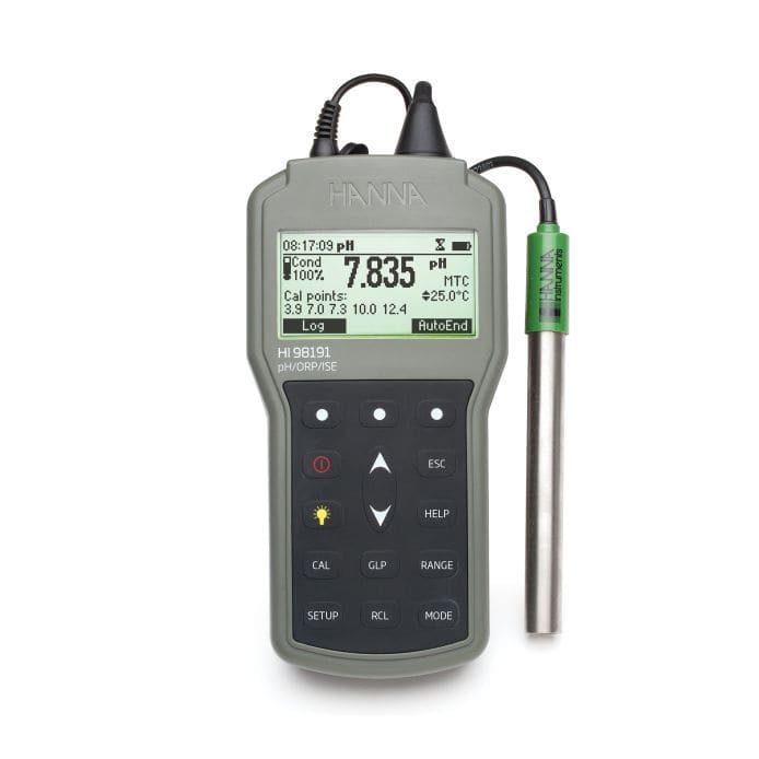 PH-mètre de laboratoire - HI98191 - HANNA Instruments - portable / étanche