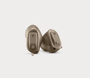 Audioprothèse CIC - Evoke Micro - Widex - wireless / marron / beige