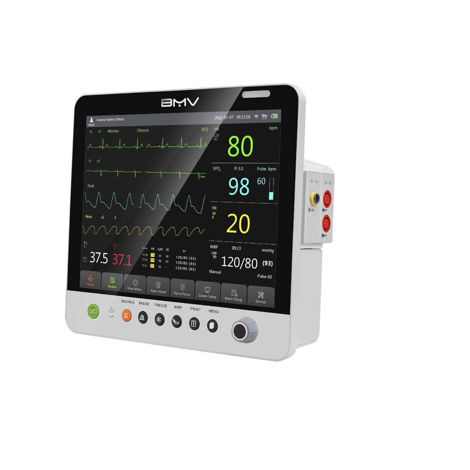 Moniteur multiparamétrique portable - BMO320 Vet - BMV - de table / ECG ...