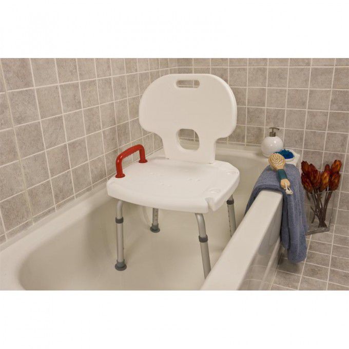 Siège de douche avec dossier - 1465 - Parsons ADL - en plastique