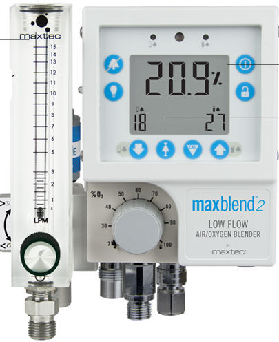 Mélangeur de gaz d'air - MaxBlend 2 - Maxtec - O2 / tube débitmétrique