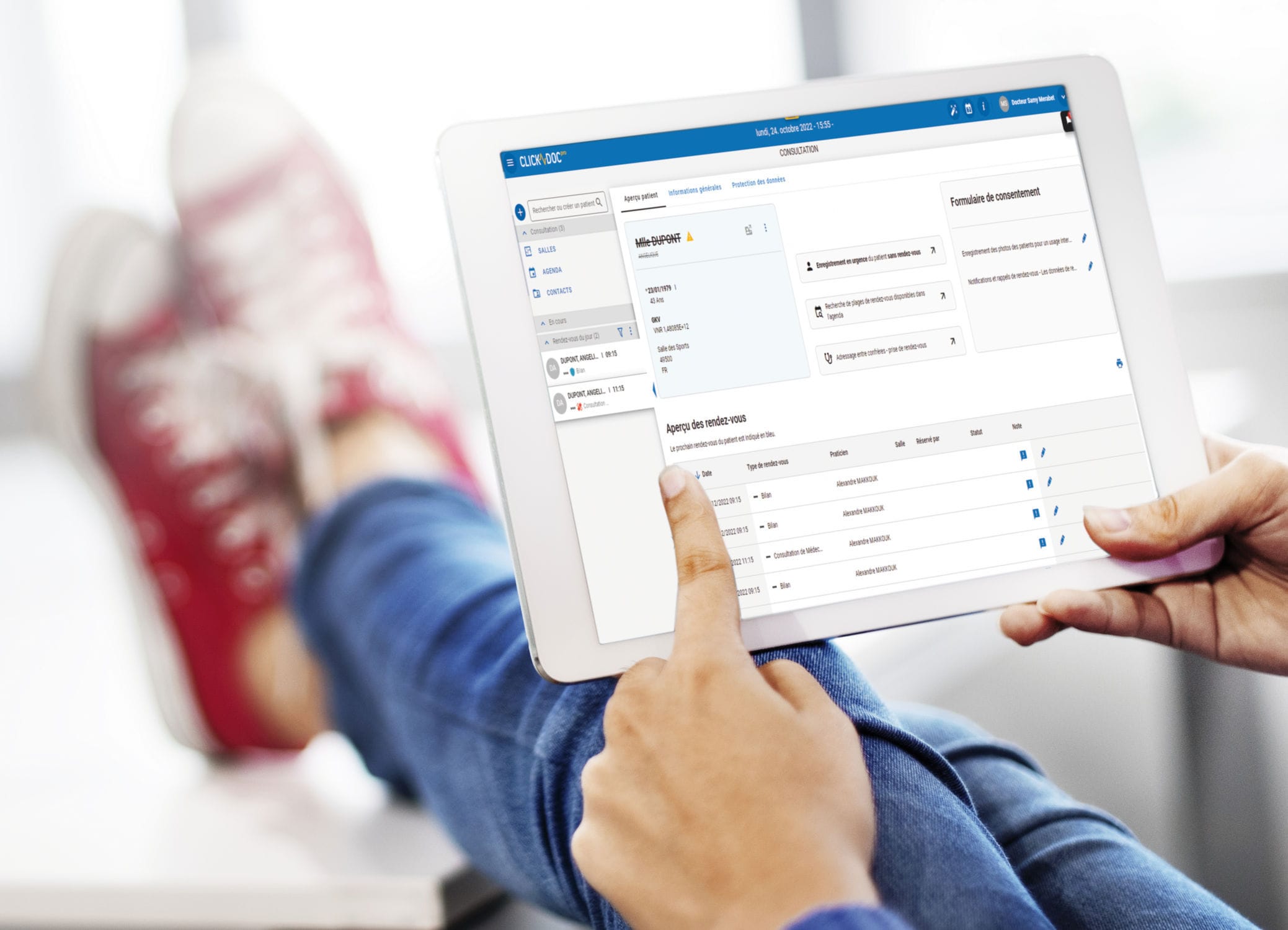 Logiciel de gestion des rendez-vous - CLICKDOC PRO - CGM - médical / temps réel / en ligne
