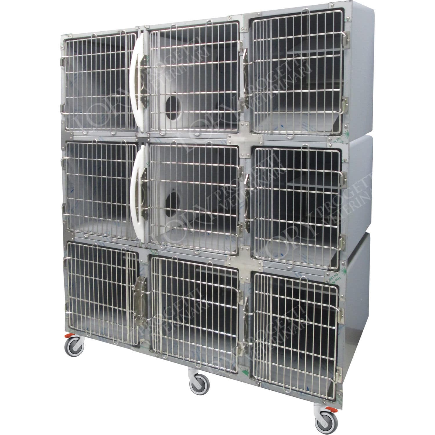 Cage vétérinaire 9 compartiments - GA020 - Lory Progetti Veterinari srl ...