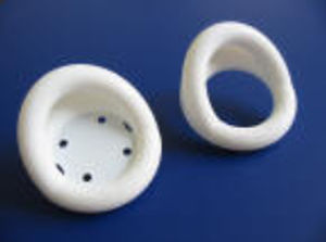 Pessaire vaginal type cupule - DSH series - Bioteque America - avec bouton