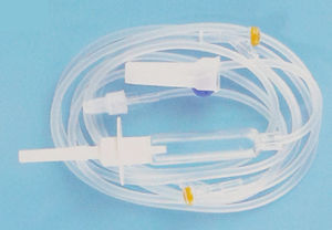 Set de perfusion PVC - 1.2/1.5/1.9 - Rongbo Medical - avec chambre ...