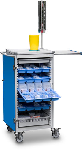 Chariot pour médicament - B12.001 - Wiegand AG - de distribution de médicaments / de stockage ...