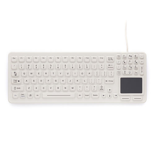Clavier médical avec pavé tactile - SK-97-TP - IKEY - en caoutchouc ...