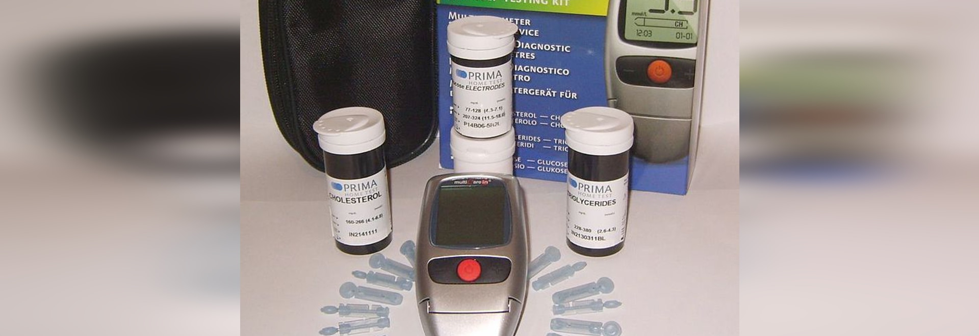 Nouveau : Cholestérol, triglycérides et glucose de kit d'Individu-Essai ...